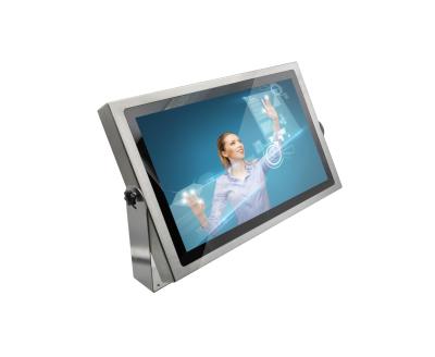 China 21.5'' PCAP Touch Android / X86 Based Flat Panel PC High Brightness Full IP69K Stainless Steel for sale