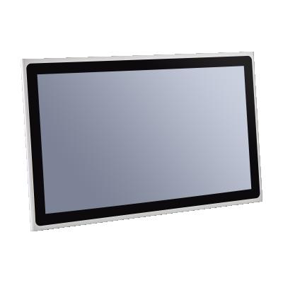 China 27" panel mount industrial HMI panel PC pure flat surface embedded touch computer for sale
