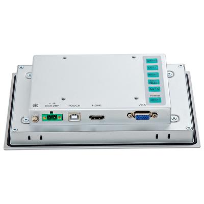 Cina 7" montatura incorporata IP65 fronte VGA HDMI touchscreen industriale monitor ad alta luminosità in vendita