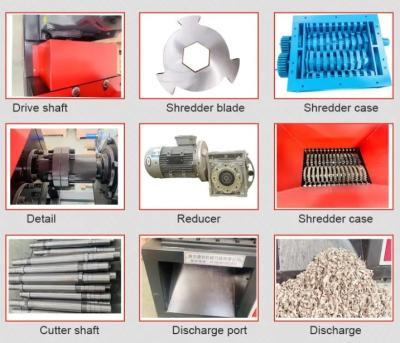 Cina Macchina di triturazione dei rifiuti solidi in plastica, Mini Tire di gomma, 380V in vendita