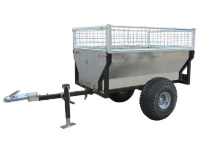 China Quad Atv Tipping Trailer For Sale Dumper Quad Utility Trailer 30cm Cage 500kgs for sale