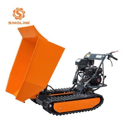 China High Tip Tracked Dumper Barrow Hydraulic Mini Transporter Crawler Driven for sale