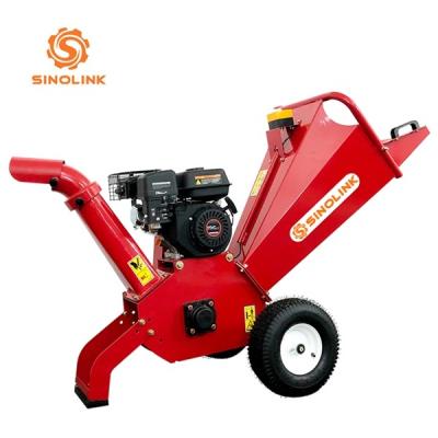 China 6.5hp Small Petrol Wood Chipper Shredder 4 Inch For Garden Yard for sale