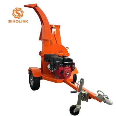 China 5 Inch Wood Chipper Machine For Bamboo Atv Tow Bar Domestic Petrol Shredder for sale
