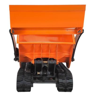 China Mini Tracked High Lift Dumper 1100lb Standing Short Distance Transport for sale