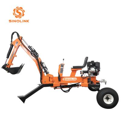 China Small Atv Mini Backhoe Excavator Powered Towable Loader Bucket for sale