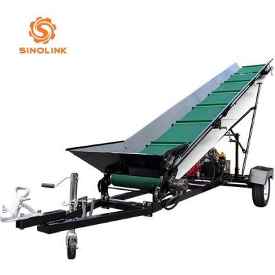 China Elevador móvel hidráulico 6.5HP do elevador da correia transportadora da lenha à venda