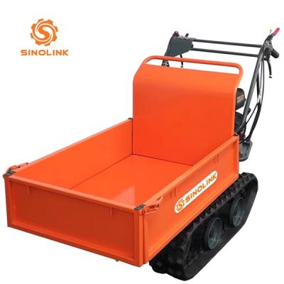 China 300kg Mini Tracked Dumper Farm Garden Household Dump Truck Car Trailer for sale