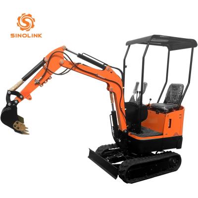 China 0.7 Tonne Small Tracked Excavator Hoe Rubber Crawler Type Sunshade for sale