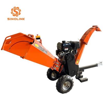 China 420cc 338cc Firewood Wood Chippers Branch Electric Leaf Shredder Chipper for sale