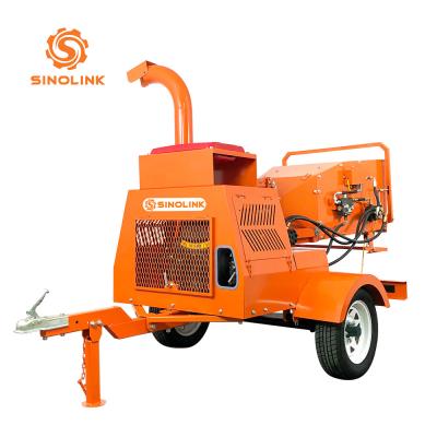 China Disc Type 27HP Gasoline Engine Atv Wood Chipper Certification for sale