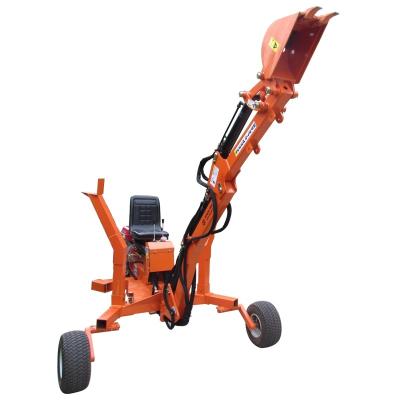 China ATV Gasoline Engine Portable Mini Backhoe Excavator Backhoe Loader Ce Certification for sale