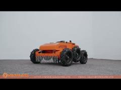 Commercial Remote Control Lawn Mower For Steep Hills Six Wheel Drive 196cc 3.6kw