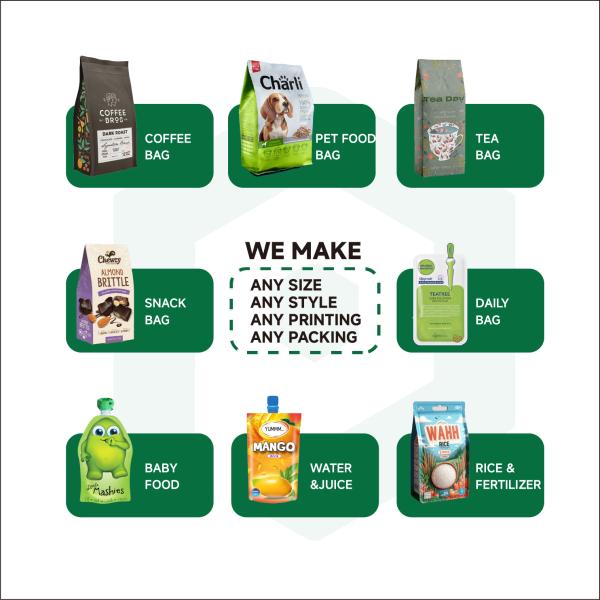 Quality Custom Reusable Food Grade Stand up Pouch Flat Square Bottom Side Gusset Matt for sale