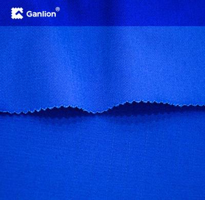 Cina Tessuto antistatico 255GSM degli abiti da lavoro dell'elastam del cotone del poliestere per industria petrochimica in vendita