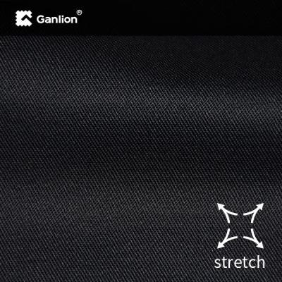Cina Il poliestere nero XLANCE del cotone ha allungato le camice piene della manica del tessuto 235GSM degli abiti da lavoro in vendita