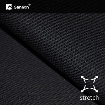 Cina Il poliestere nero XLANCE del cotone ha allungato le camice piene della manica del tessuto 235GSM degli abiti da lavoro in vendita