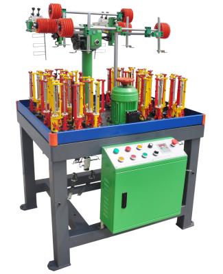 China Tecelagem de cordas de alta velocidade 16 Fuso Máquina de corrida de cavalos de corrida Máquina de corda redonda Cinturão de corda de enrolamento cruzado Especial à venda