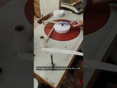 Elastische tape oprol machine Gemakkelijk te bedienen plastic verpakkingstape machine voor kledingriem