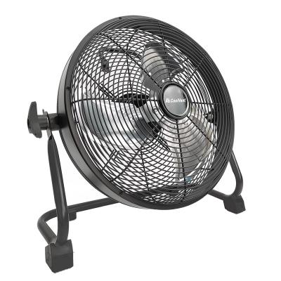 Cina Ventilatore industriale della ricarica di CC fan portatile giallo/nero di 12inch del pavimento di condizione in vendita