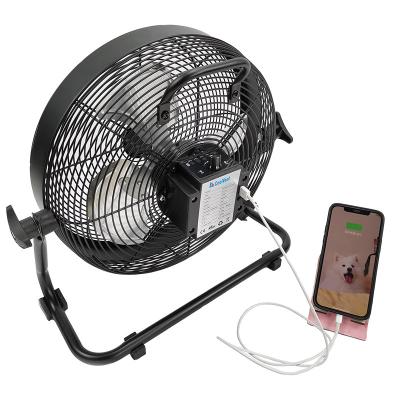 Cina Il pavimento industriale di KCoolVent K12DF smazza la ricarica 12inch portatile di CC gialla/nera in vendita