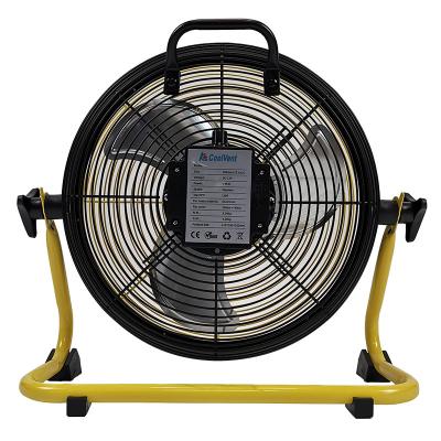 Cina Il pavimento industriale di KCoolVent K12DF smazza la ricarica 12inch portatile di CC gialla/nera in vendita