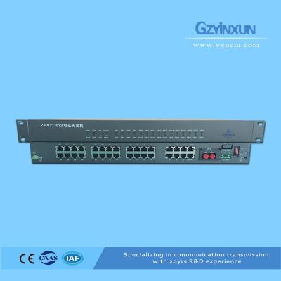 China 30channel + 1 port Ethernet over 1 channel fiber PCM multiplexer-ZMUX-3032 for sale