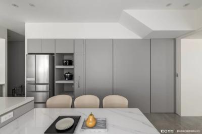 Cina Armadi da cucina grigi moderni a forma di L Set da cucina EB personalizzato in vendita