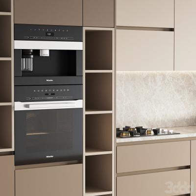 Cina Arredamento da cucina in beige moderno e contemporaneo a tavola EB con design elegante personalizzato in vendita