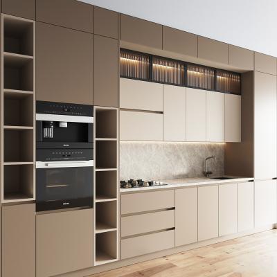 Cina Arredamento da cucina in beige moderno e contemporaneo a tavola EB con design elegante personalizzato in vendita