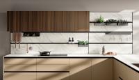 Quality Customized Classic Wood Kitchen Cabinets Storage Solutions With White Cabinet for sale