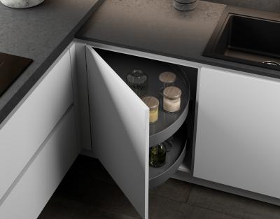 China Custom EB Board Kitchen Cabinet Modern Kitchen Set With Dining Table Spice Rack for sale