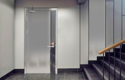 China Modern Steel Fireproof Door Single Open Minimalist Interior Door for sale