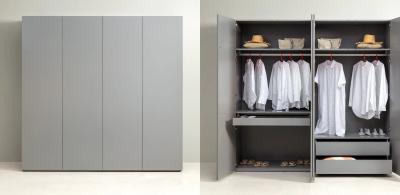 China Customized Minimalist Closet Tailored Hamdless Wardrobe Customized Size for sale