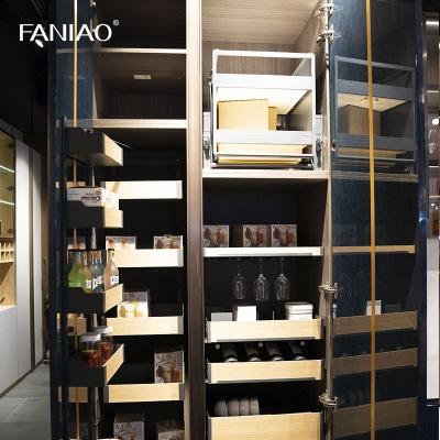 Cina Armadio da cucina UV personalizzato con tavolo Walnut Island in vendita