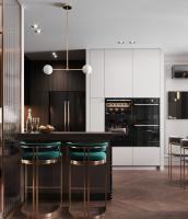 China Tailor-Made Kitchen Cabinets Durable Cupboards Storage 18mm Plywood for sale