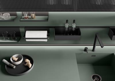 China Custom Design Home Kitchen Cabinet Modular Modern Kitchen Furniture With Kitchen Sink for sale