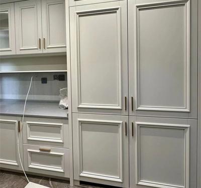 China American Style Kitchen Storage Cupboard Cabinet Prefab Storage Solid Wood Kitchen Cabinet Factory Custom Made for sale