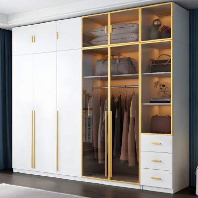 China Armazenamento Roupas Organizador Quarto Combinação de madeira Armário Branco Suave Caixa Fechada for sale