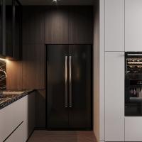 China Smart Kitchen Fitted Kitchen Integrated Flat Pack Lacquer Kitchen Cabinets for sale