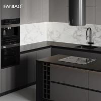 China Melamine Modern Kitchen Cabinets 18mm Plywood Customizable Design for B2B Export for sale