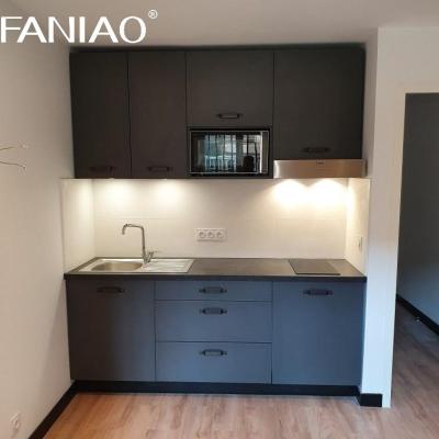 Cina Appartamento Armadi da cucina per piccoli spazi Melamina Camera d'albergo Armadi da cucina per piccoli costruttori in vendita