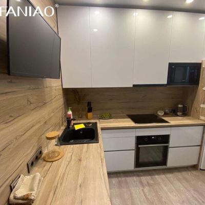 Cina Appartamento Armadi da cucina per piccoli spazi Melamina Camera d'albergo Armadi da cucina per piccoli costruttori in vendita