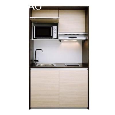 China Modern Small Kitchen Cabinets With Single Bowl Sink for Small Room Apartment Design for sale