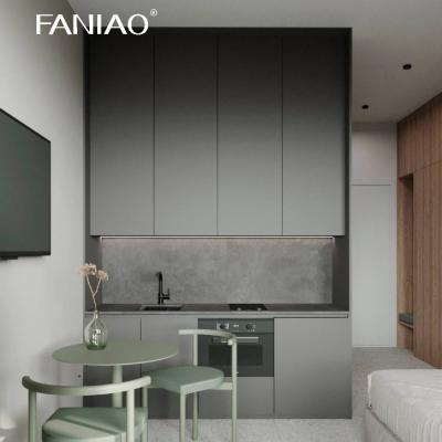 China Modern Small Kitchen Cabinets With Single Bowl Sink for Small Room Apartment Design for sale