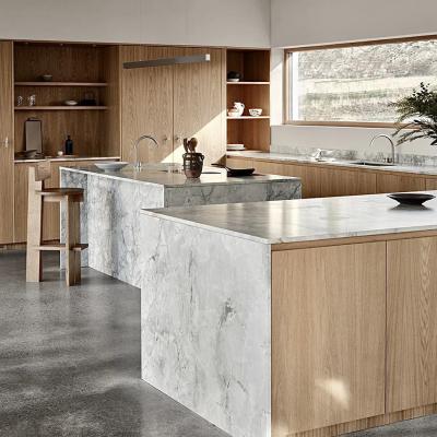 China Minimalist Glass Lacquer Mdf Particle Melamine Board Base Durable Islands Drawer Slide Kitchen Storage Cabinets For Indoor for sale