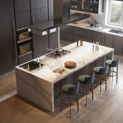 China Custom Solid Wood Cupboard Cabinetry Set Luxury Kitchen Cabinets For Villa for sale
