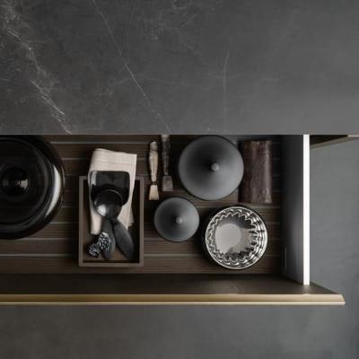 China Custom Modern Flat-Pack 3D Kitchen Cabinets Free Shipping High-Rise Architect-Specified Joinery With Glass Door Sink Bulk Order for sale