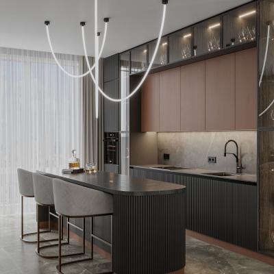Cina Al dettaglio PVC Moderno Modulare Focus on Cabinet Design Mobili da cucina In legno massello Set di armadi da cucina in vendita