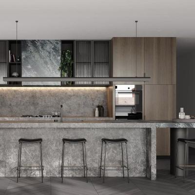 Cina Disegno completo di armadietti da cucina in legno Luxury High End White Custom Melamine Arredamenti da cucina moderni in vendita